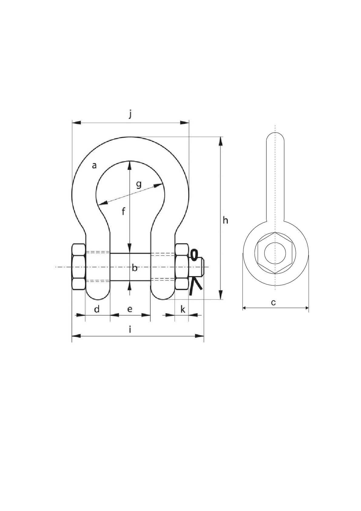 Exar.eu - ROUND SHACKLE WITH SAFETY G-4163 - slings manufacturer